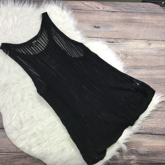 a.n.a | Tops | Ana Black Crotchet Sleeveless Tank Ws212 | Poshmark